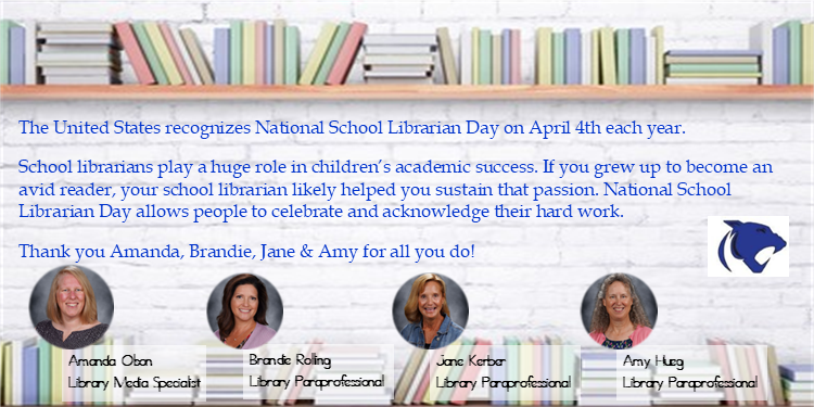 School Librarian Appreciation Day - April 4 | St. Croix Virtual Academy