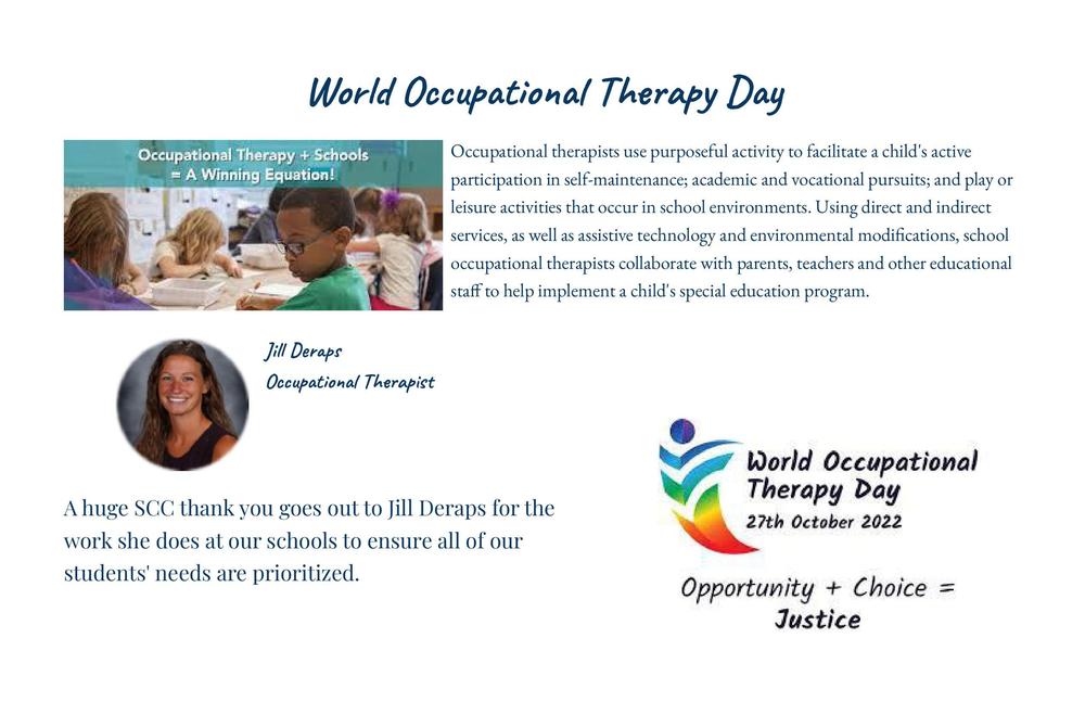 World Occupational Therapy Day | St. Croix Elementary School