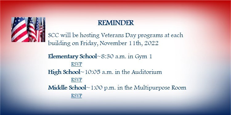 Veterans Day Reminder | St. Croix Central School District